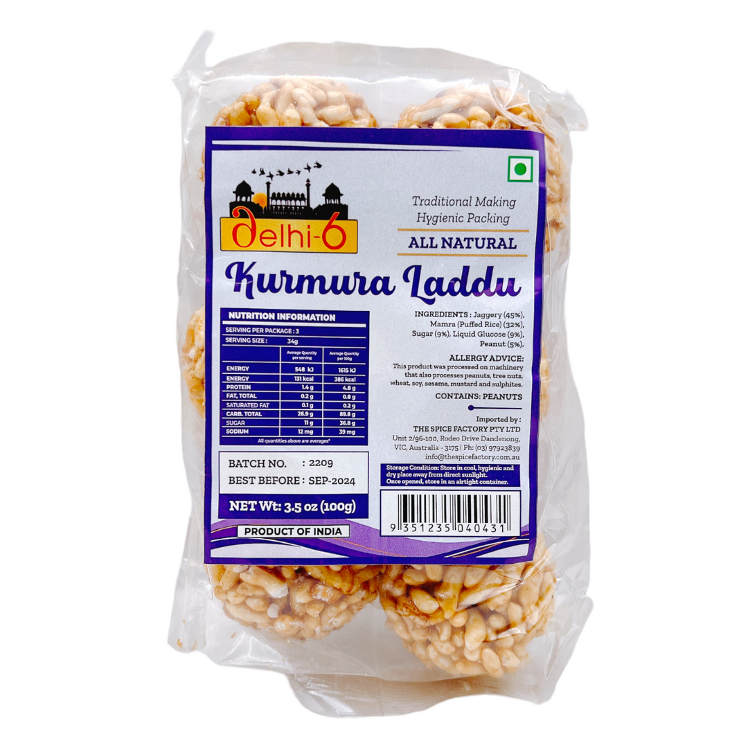 Delhi 6 Kurmura/Puffed Rice Ladoo 100Gm – India At Home